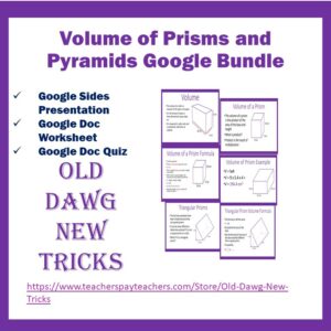 Volume of Prisms and Pyramids Google Bundle | Made By Teachers
