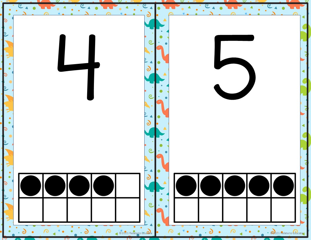 Dinosaur Printable Ten Frame Number PDF - Made By Teachers