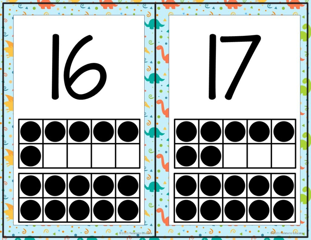 Dinosaur Printable Ten Frame Number PDF - Made By Teachers