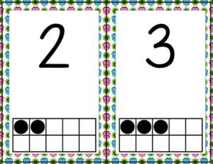 Pink & Blue Owl Printable Ten Frame Number PDF - Made By Teachers