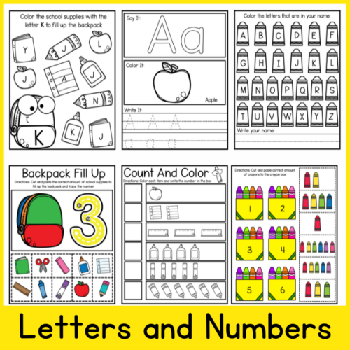 Back To School Preschool Packet - Made By Teachers
