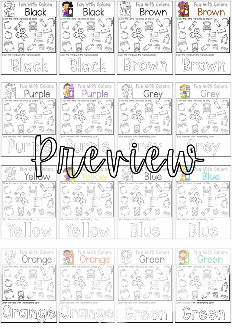 Back To School Preschool Packet - Made By Teachers