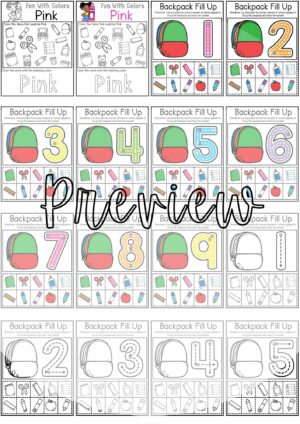 Back To School Preschool Packet - Made By Teachers