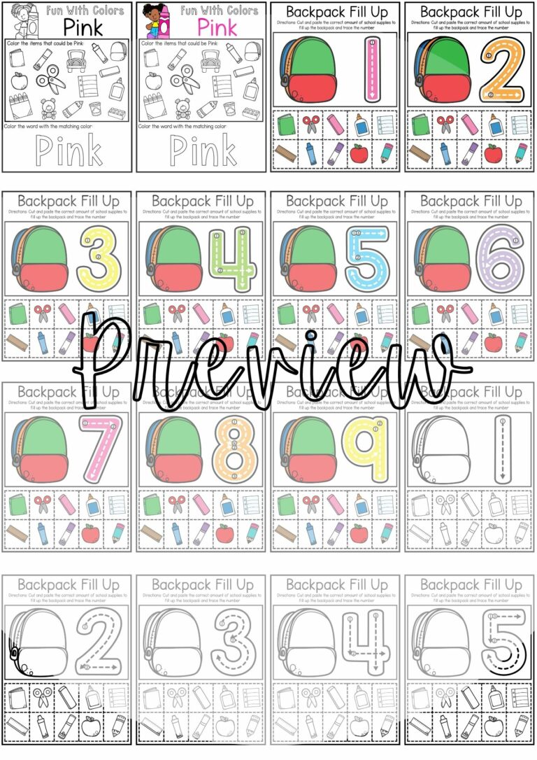 Back To School Preschool Packet - Made By Teachers