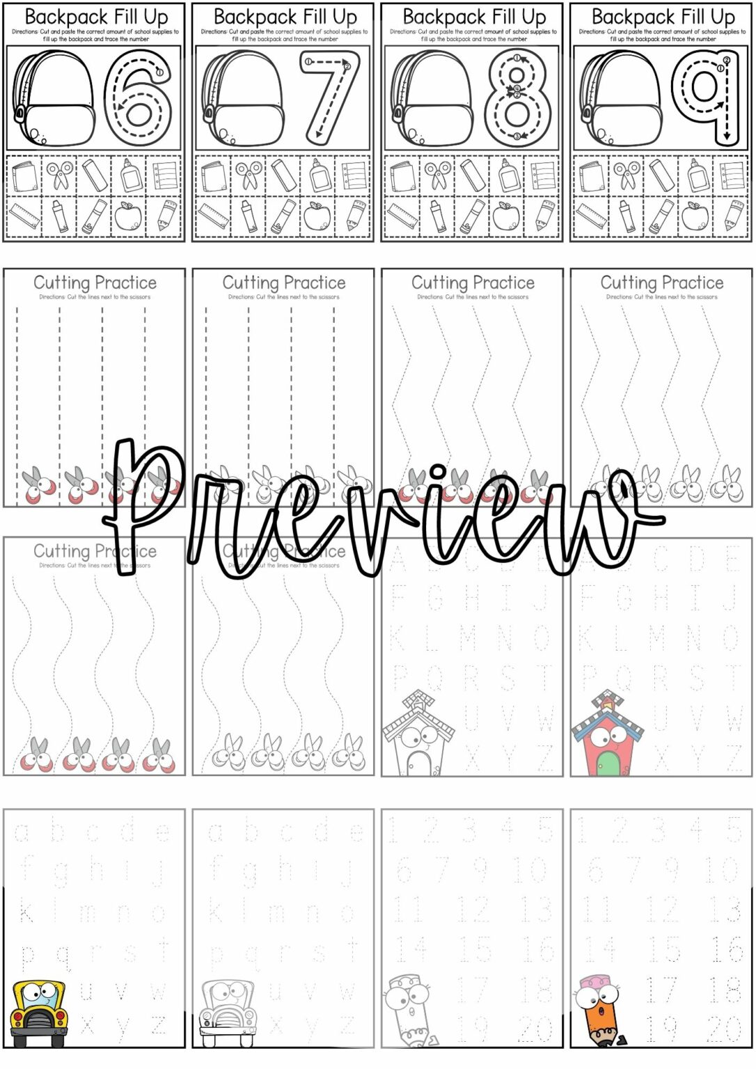 Back To School Preschool Packet - Made By Teachers