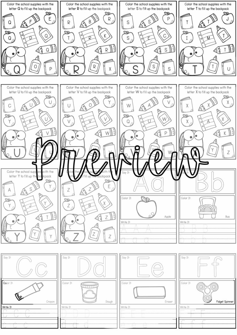 Back To School Preschool Packet - Made By Teachers