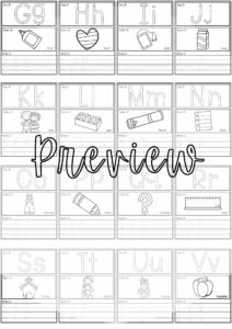 Back To School Preschool Packet - Made By Teachers