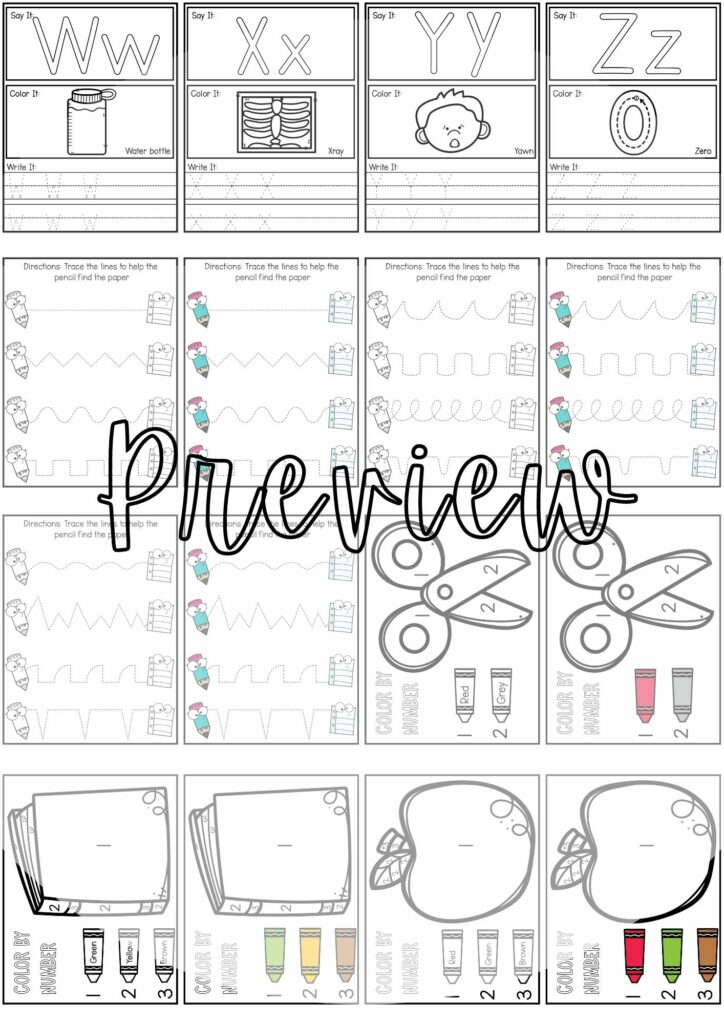 Back To School Preschool Packet - Made By Teachers