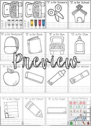 Back To School Preschool Packet - Made By Teachers