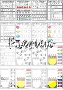 Back To School Preschool Packet - Made By Teachers
