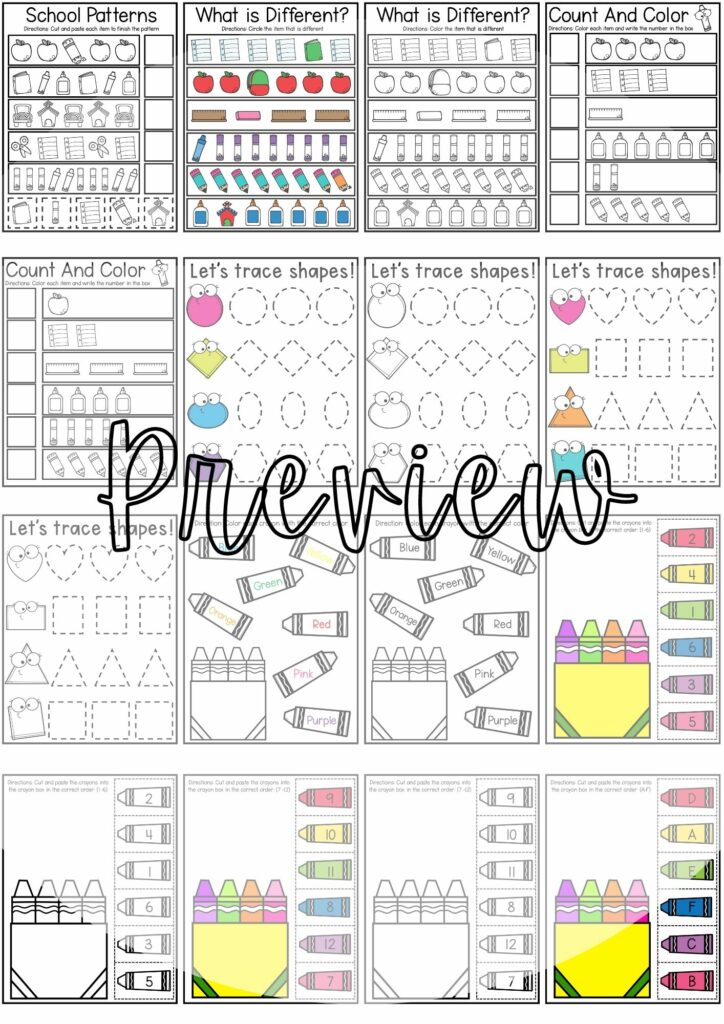 Back To School Preschool Packet - Made By Teachers