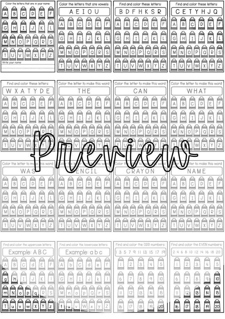 Back To School Preschool Packet - Made By Teachers