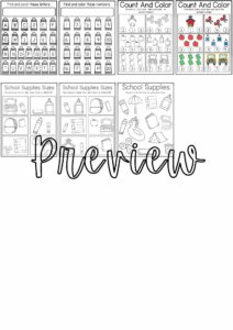 Back To School Preschool Packet - Made By Teachers