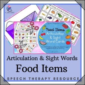 Articulation Cards - Food Items - Made By Teachers