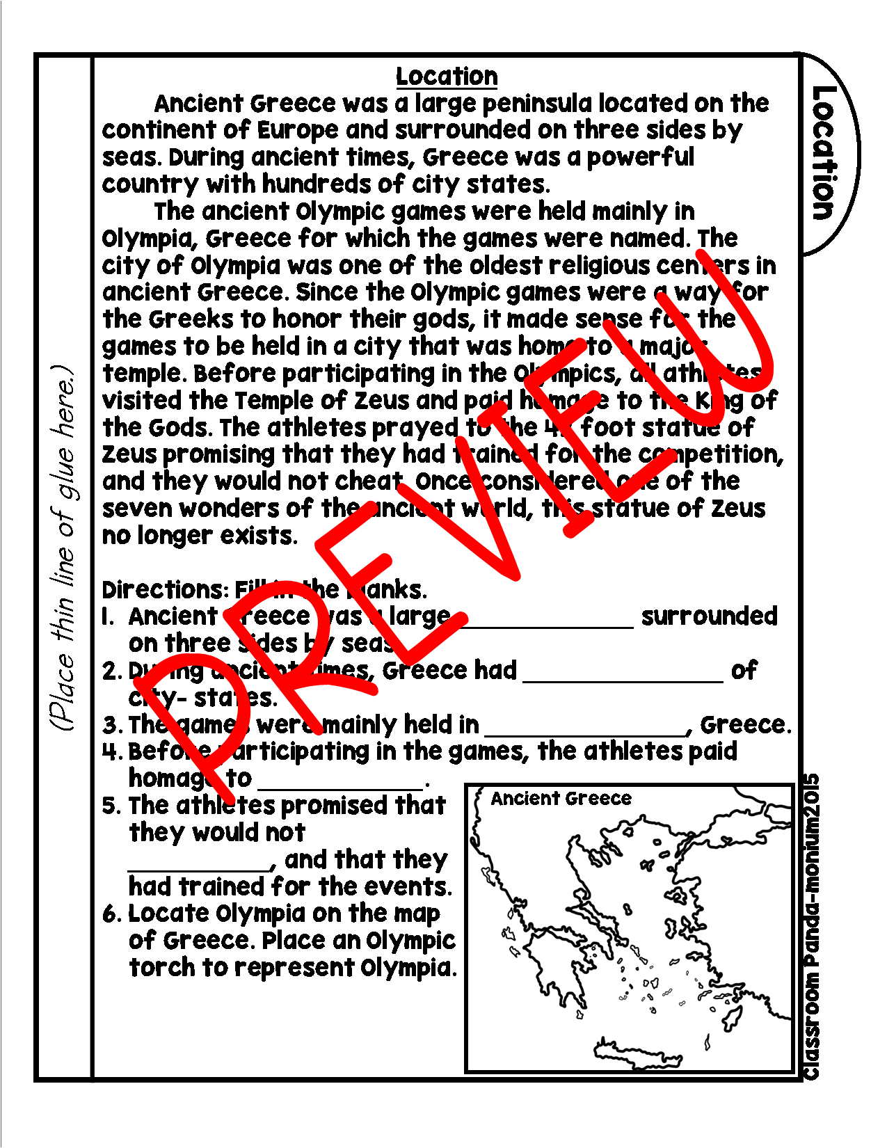 Olympic Games Tab Booklet | Made By Teachers