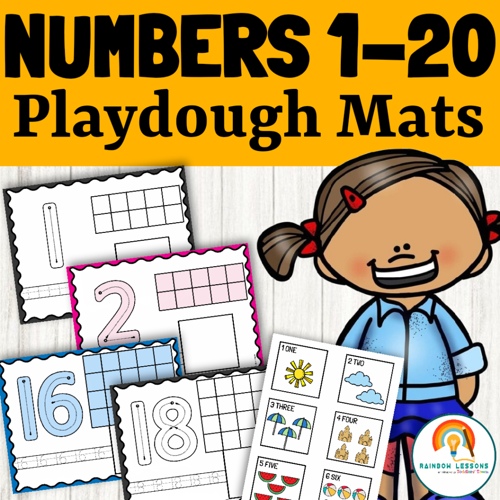Playdough Number Mats Playdough Numbers 1 20 Made By Teachers