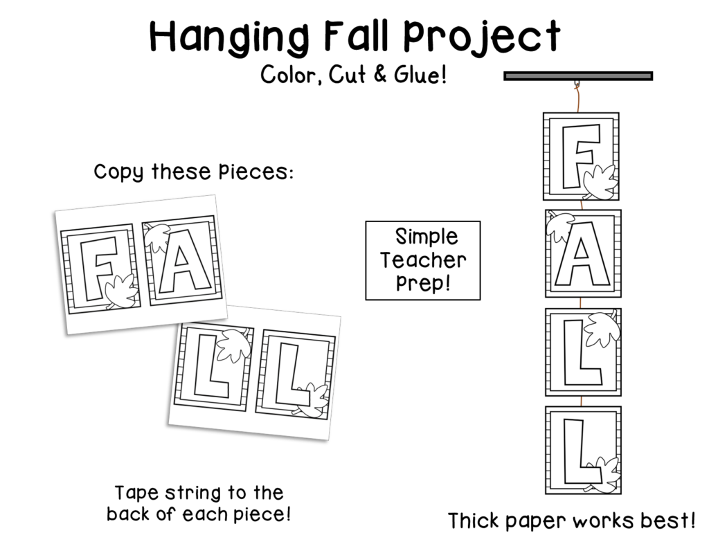 Fall Art Project - Hanging Fall Art - Autumn Art | Made By Teachers