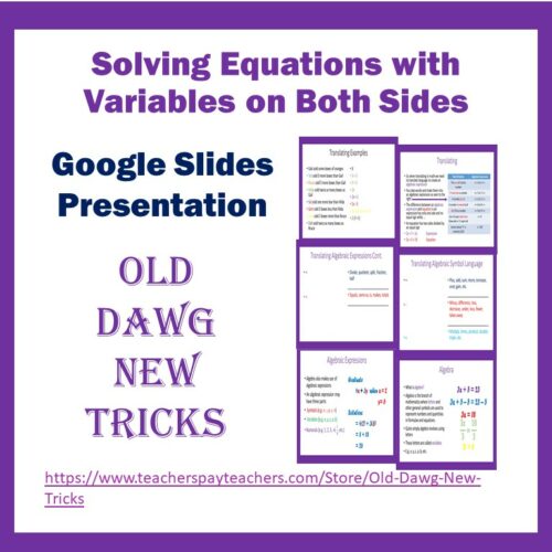 Solving Equations with variables both sides Quiz - Made By Teachers