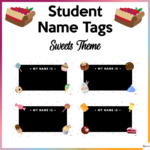 Editable Name Tags and Labels Sweets Theme Bundle | Made By Teachers
