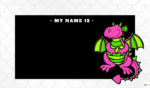 Editable Name Tags Dragon Theme - Made By Teachers