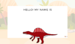 Editable Name Tags Dinosaur Theme - Made By Teachers