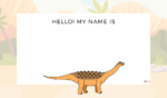 Editable Name Tags Dinosaur Theme - Made By Teachers