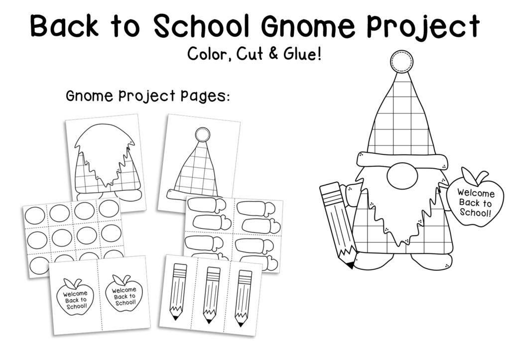 Back to School Gnome Art Project - September | Made By Teachers