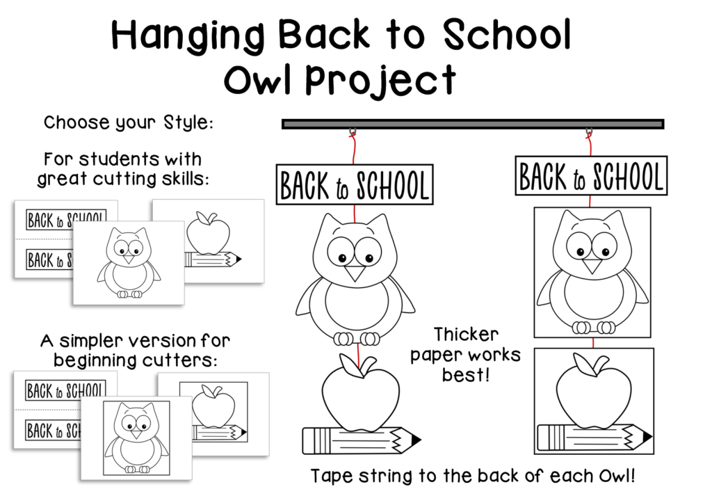 Fall Hanging Art Project - Back to School | Made By Teachers