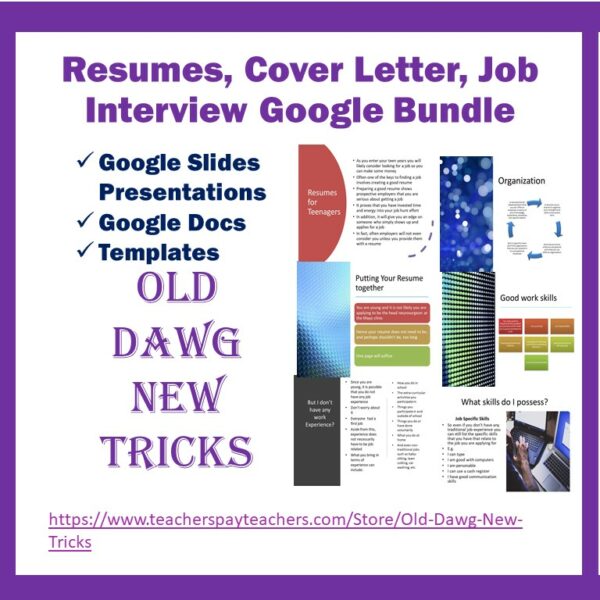 Resume, Cover Letter, Job Interview Google Bundle | Made By Teachers