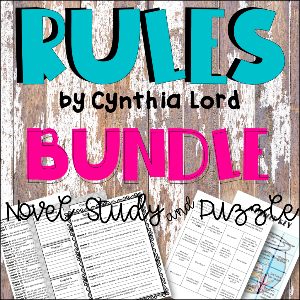 Rules by Cynthia Lord BUNDLE | Made By Teachers