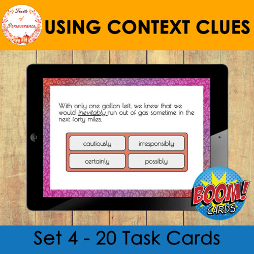 Using Context Clues Boom Cards™ Set 4 - Made By Teachers