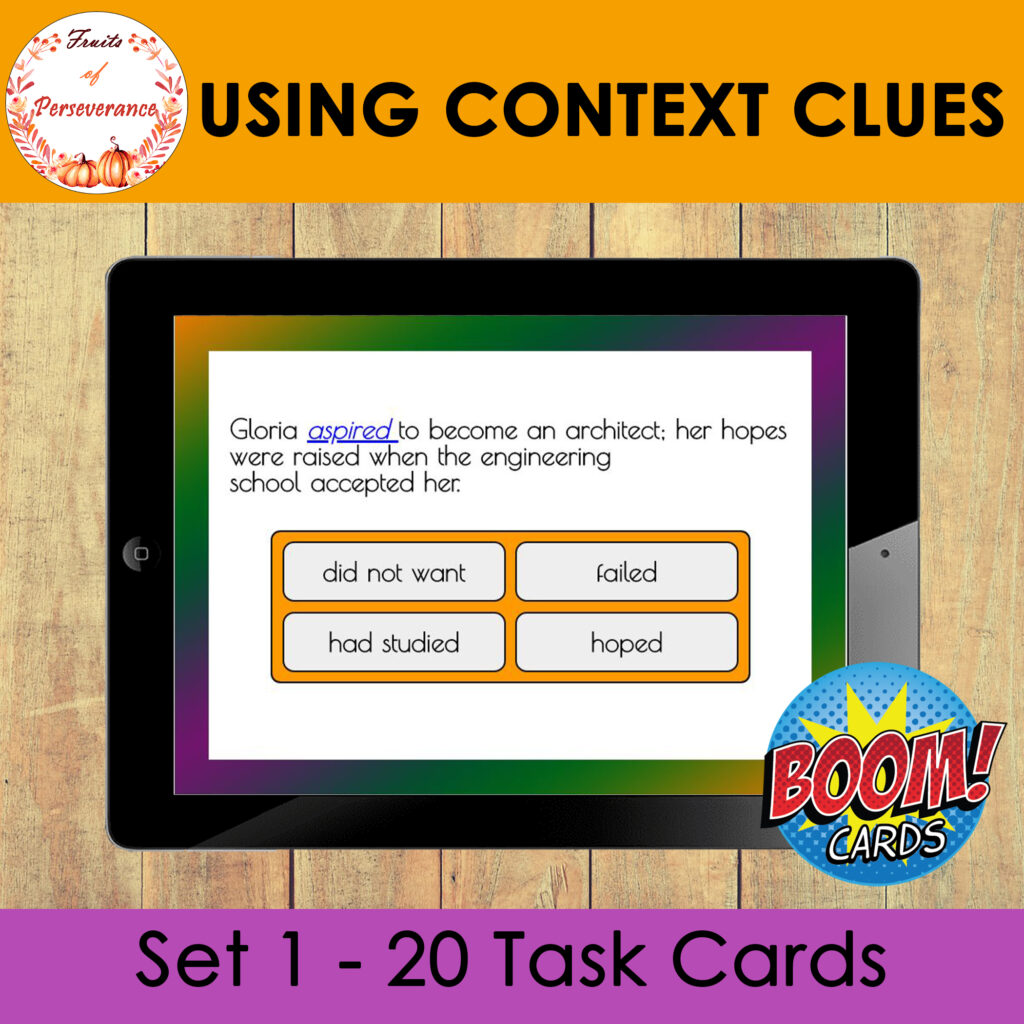 Using Context Clues Boom Cards™ Set 1 | Made By Teachers