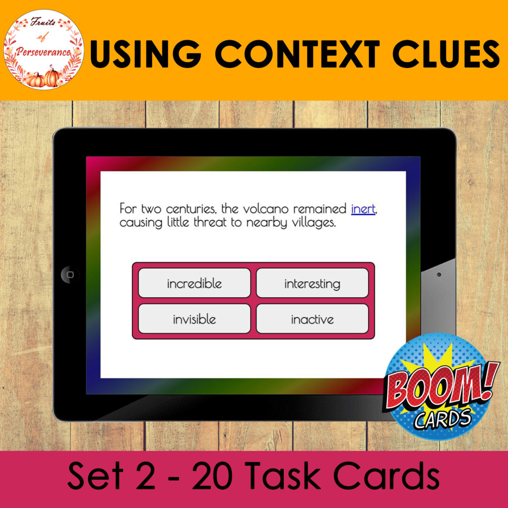 Using Context Clues Boom Cards™ Set 2 | Made By Teachers