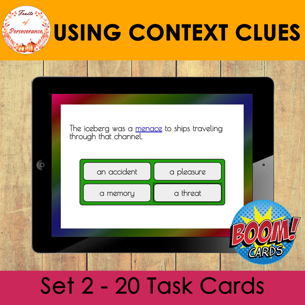 Using Context Clues Boom Cards™ Bundle | Made By Teachers