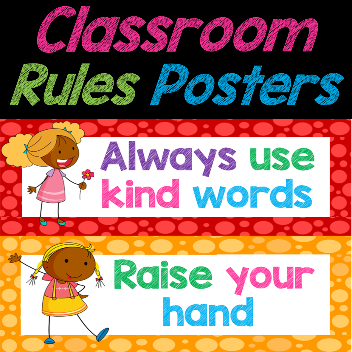 Classroom Rules Posters Flashcards Decor Made By Teachers