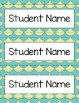 Frog Editable Printable Table Name Tags 3x8.5 - Made By Teachers