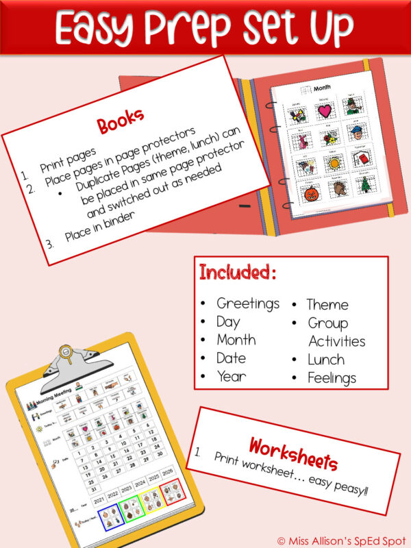 Differentiated Morning Meeting Book and Worksheets | Made By Teachers