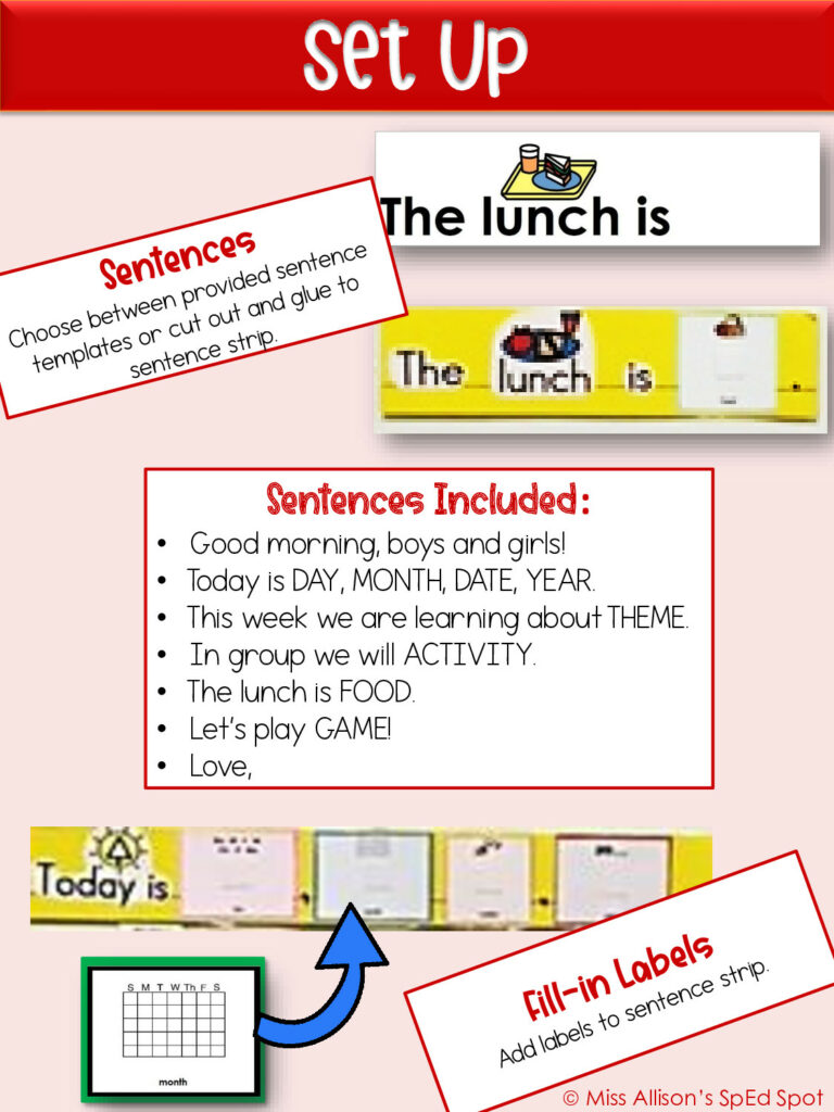 Interactive Morning Message for Special Education - Made By Teachers