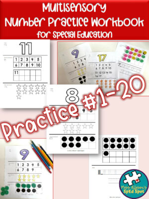 NO PREP Multisensory Number 1-20 Practice Workbook | Made By Teachers