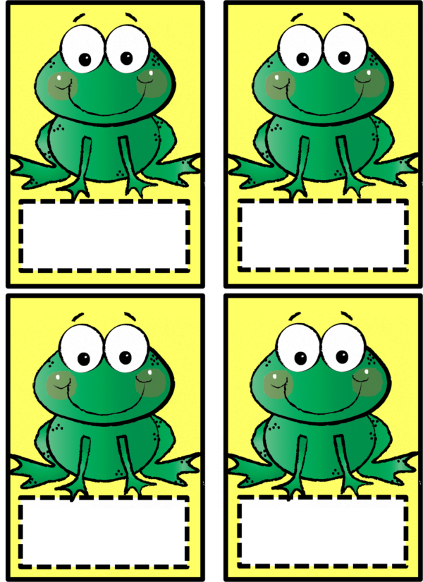 Frog Cut Outs - Name Labels - Name Tags - Made By Teachers