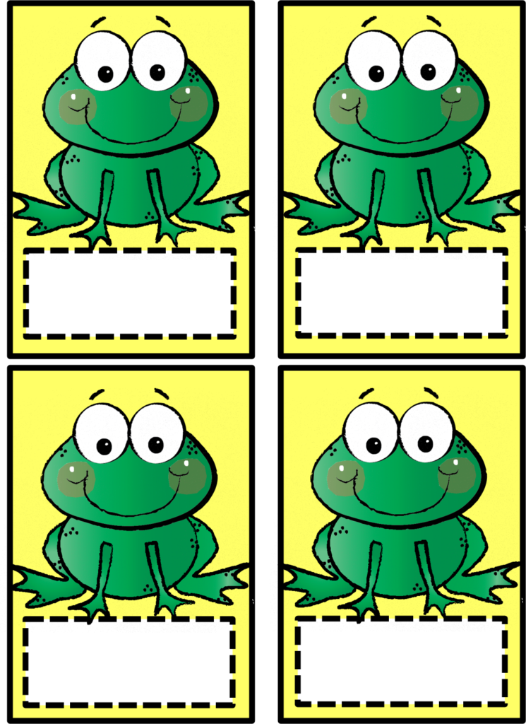 Frog Cut Outs - Name Labels - Name Tags | Made By Teachers