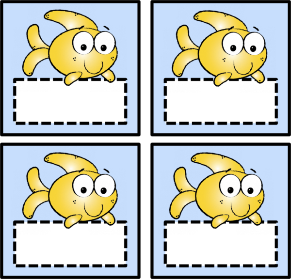 Shark and Fish Cut Outs - Name Labels - Name Tags | Made By Teachers