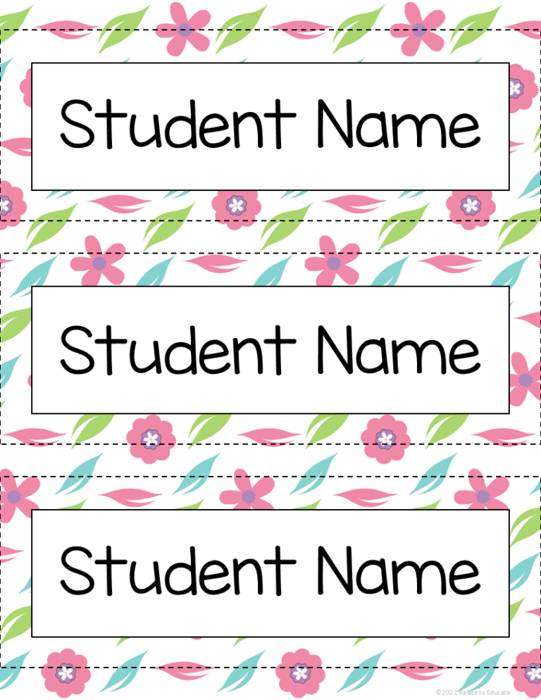 Blue & Pink Owl Editable Printable Table Name Tags - Made By Teachers