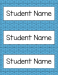Blue & Pink Owl Editable Printable Table Name Tags - Made By Teachers