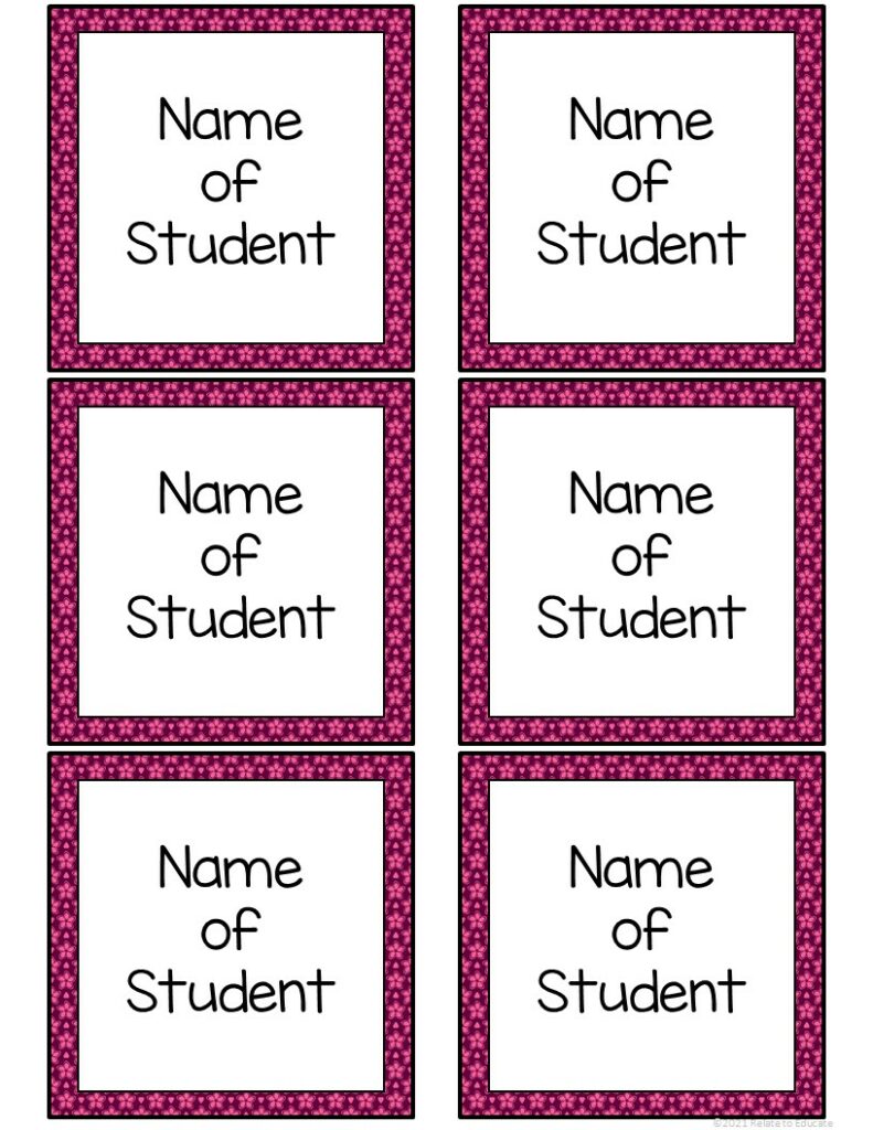 Blue & Pink Owl Editable Printable Name Tags | Made By Teachers