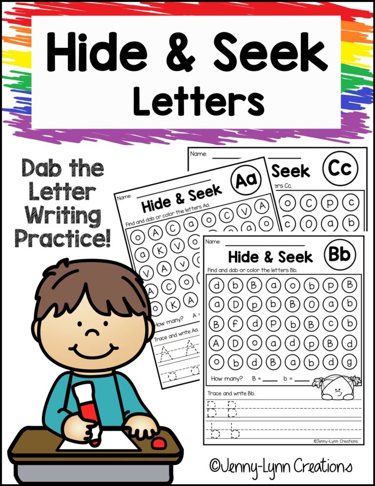 Hide and Seek Letters | Made By Teachers