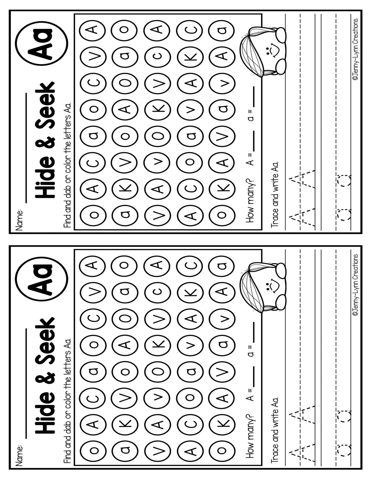 Hide and Seek Letters | Made By Teachers