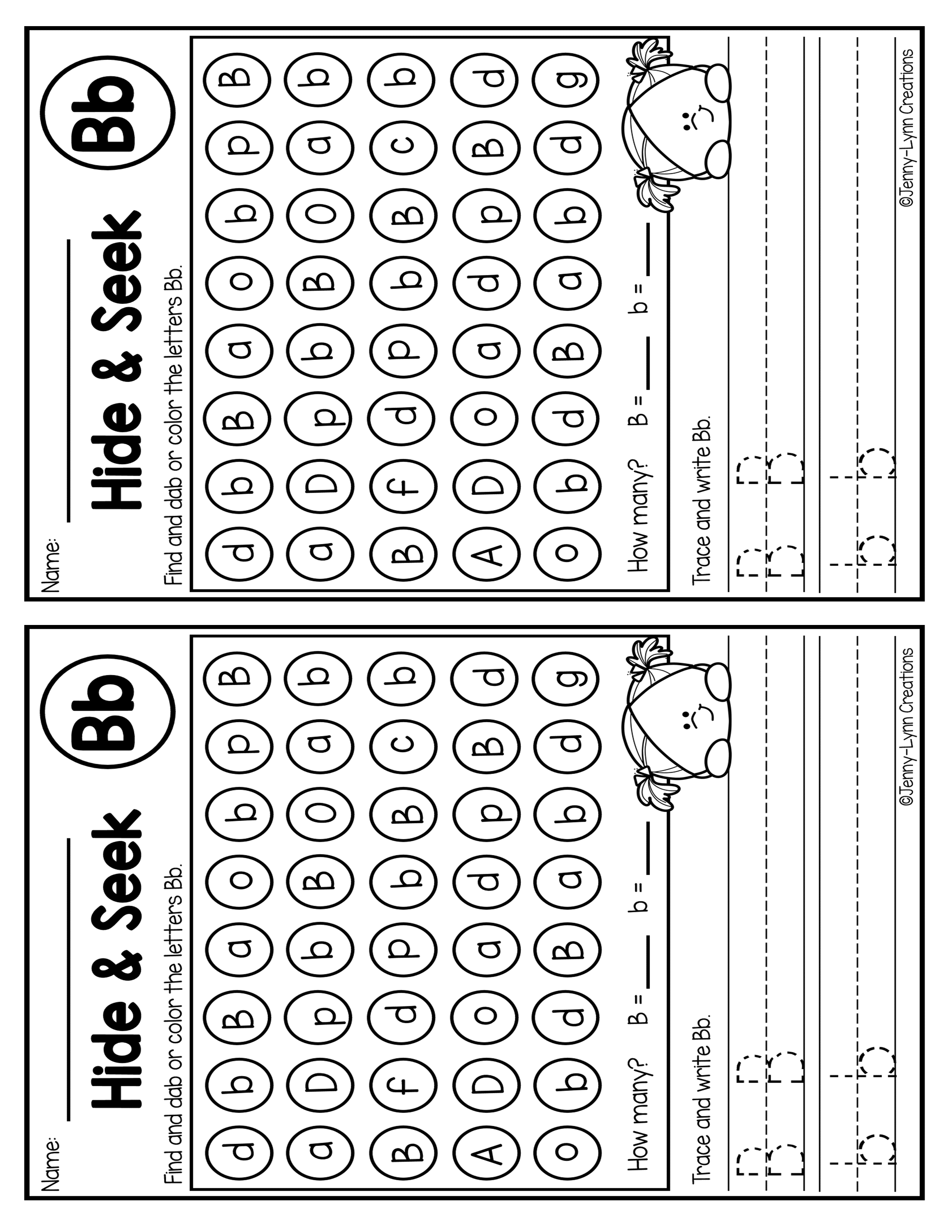 Hide and Seek Letters | Made By Teachers