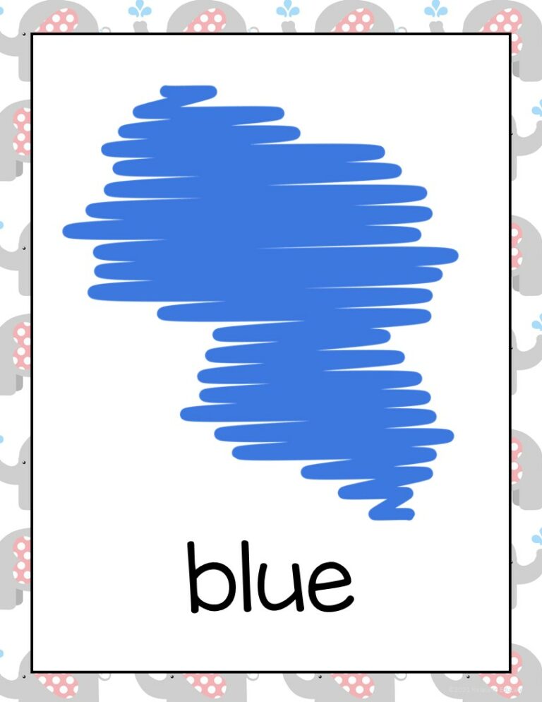 Grey Elephant Printable Color Poster Signs - Made By Teachers