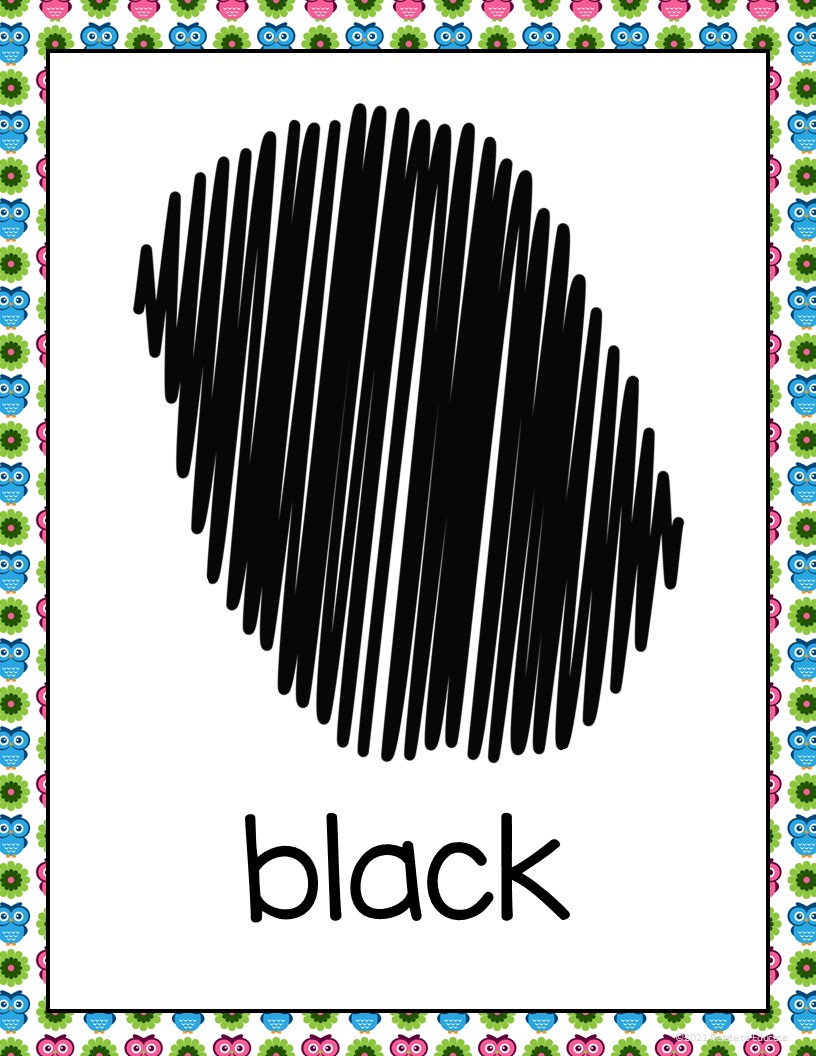 Blue & Pink Owl Printable Color Poster Signs | Made By Teachers